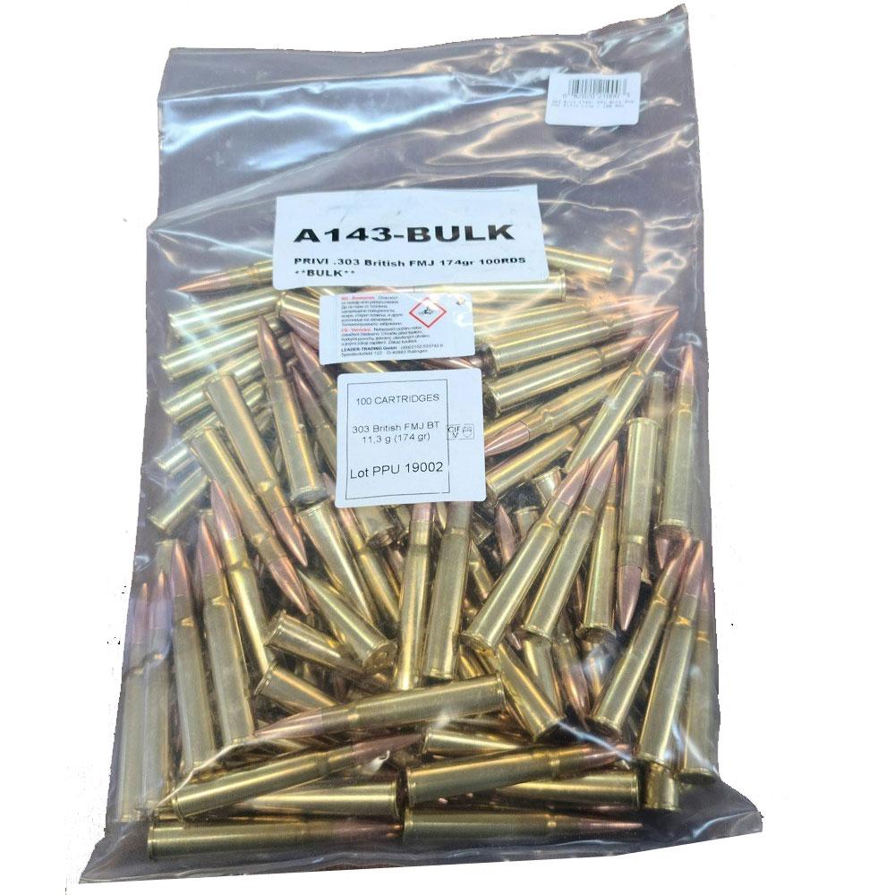 Bullseye North | Prvi Partizan PPU Ammo .303 British FMJ 174gr 100 ...